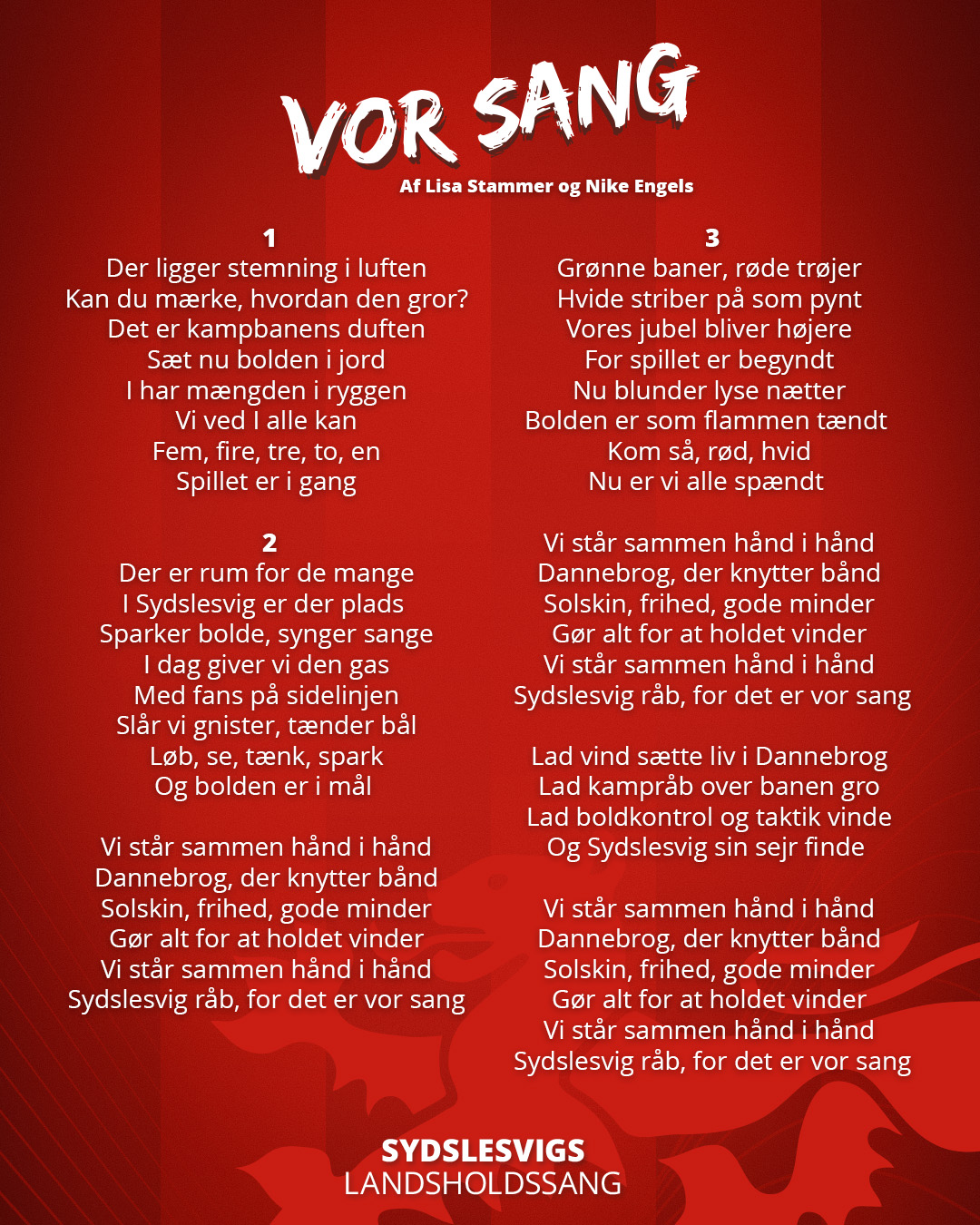 Landsholdssangen – De Sydslesvigske Fodboldlandshold